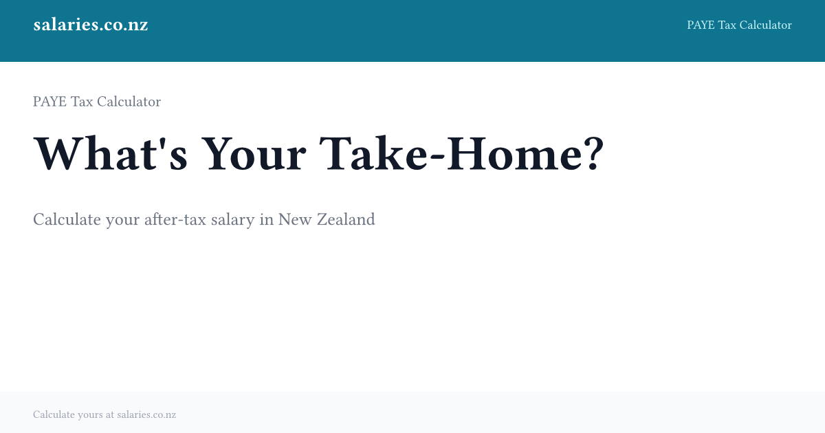 The Average Wage - New Zealand Tax Calculator | salaries.co.nz